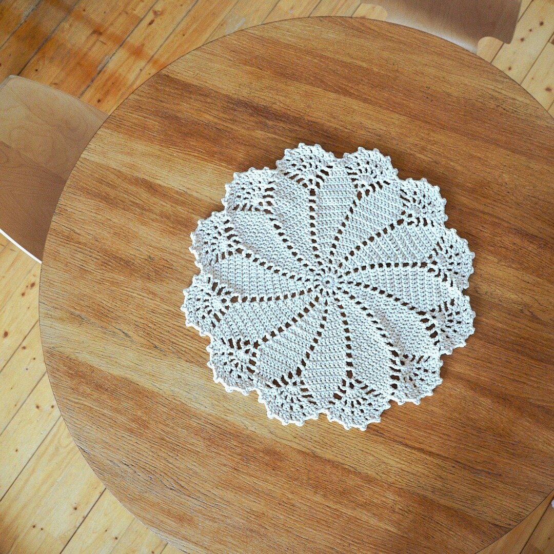 Crochet Doily Retro Style, Cotton Rope Crochet Trivet for Hot Dishes ...