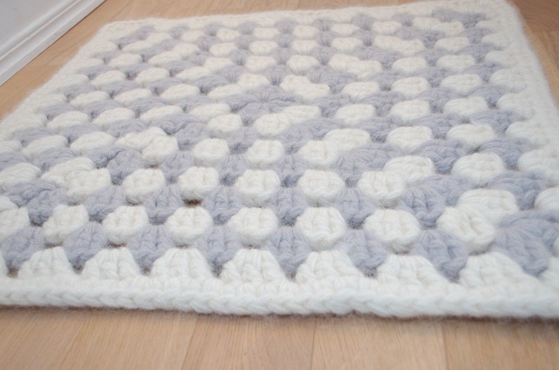 Granny Square Rug Wool Carpet Bedroom Rugs Crochet Rug - Etsy