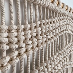 Large Rope Room Divider Large Macramé Screen Thick Rope Fiber Art Large ...