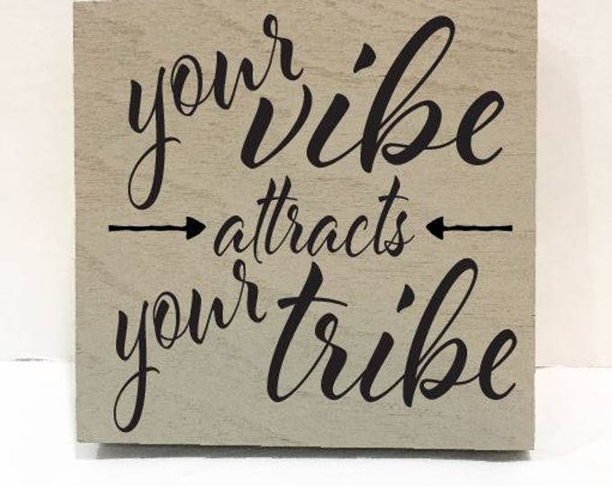 Your Vibe Sign, Hand Painted, Wood Sign, Career Woman Gift, Boho Chic ...