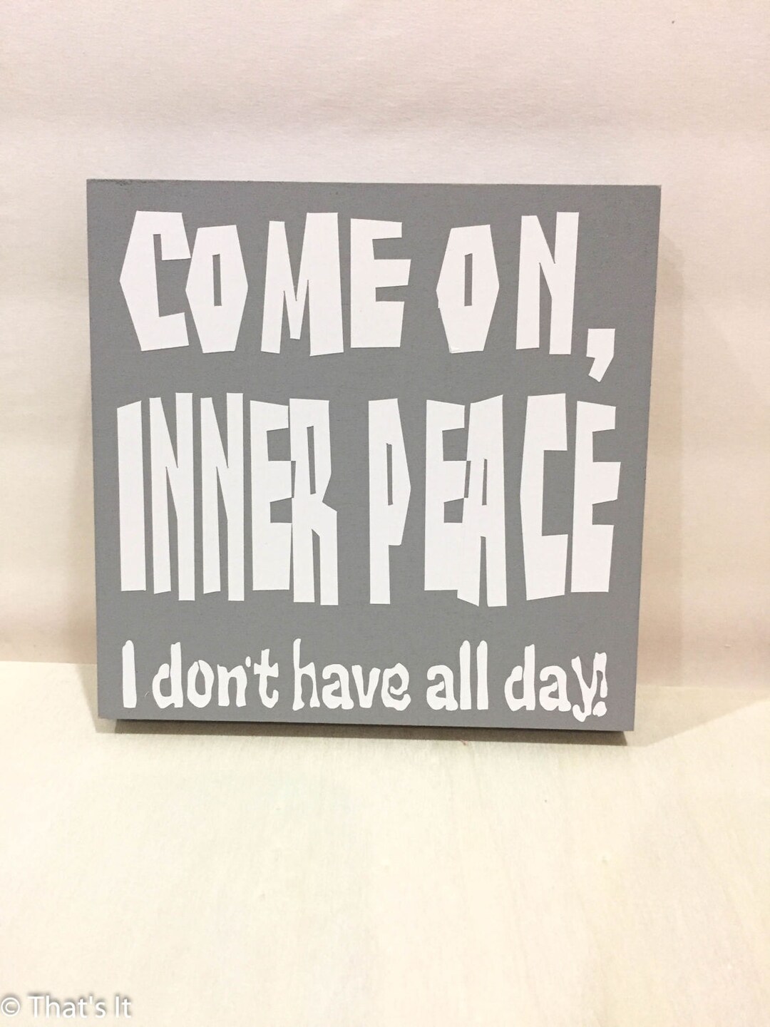 Inner Peace Small Wood Sign Meditation Yoga Sign Peace - Etsy