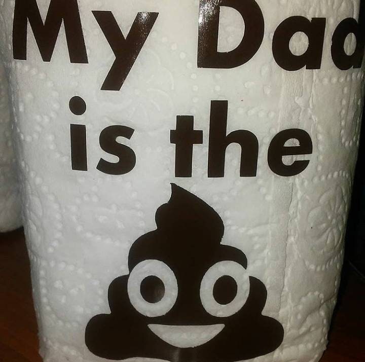 Poop, Gag Gift, Fathers Day Gift, Funny Dad Gift, Toilet Paper, Dad ...