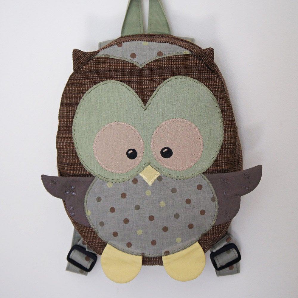 Owl Backpack for Children Kids Backpack DIY Tutorial PDF - Etsy Denmark