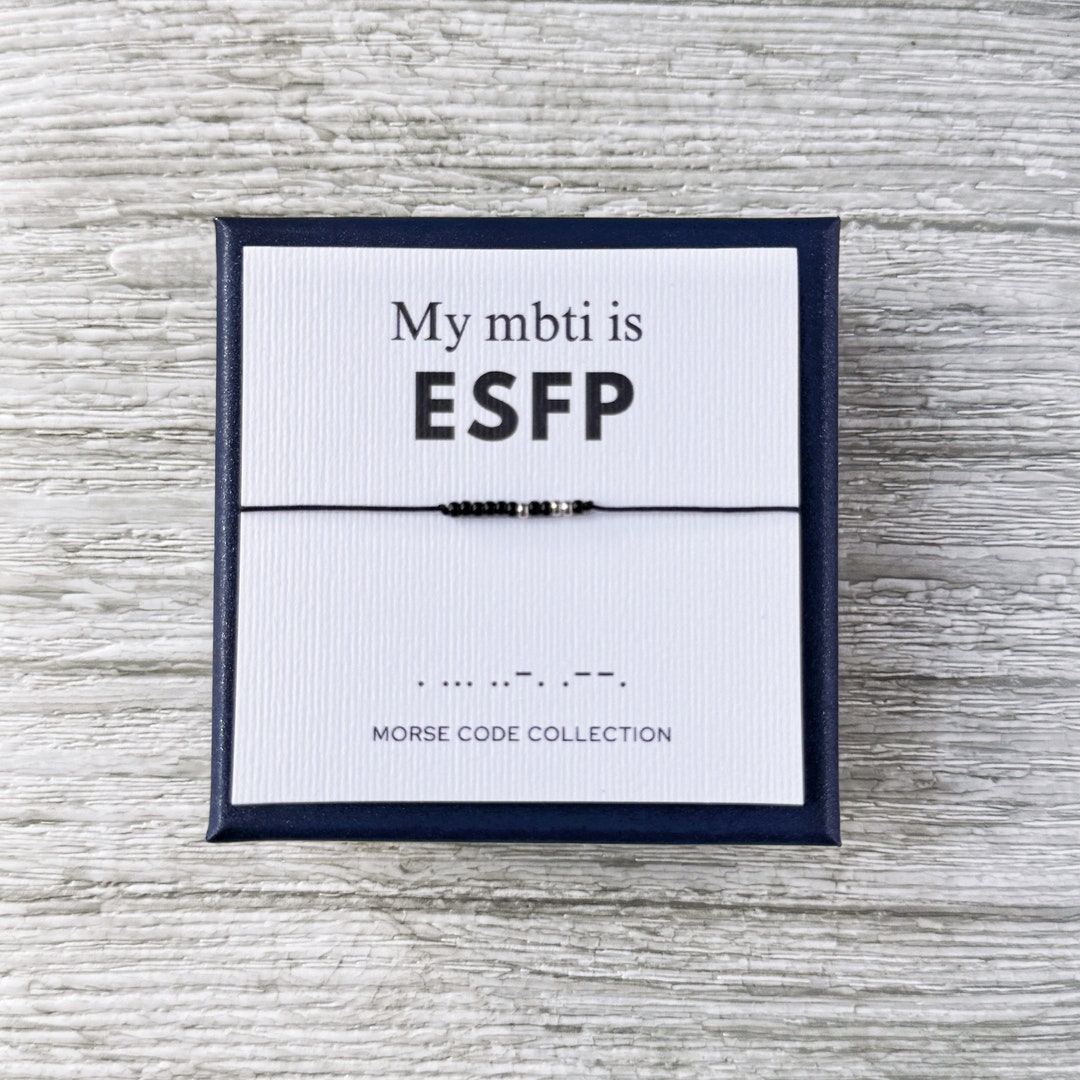 ESFP Gift | MBTI Personality Morse Code Bracelet | Minimalist Cord ...
