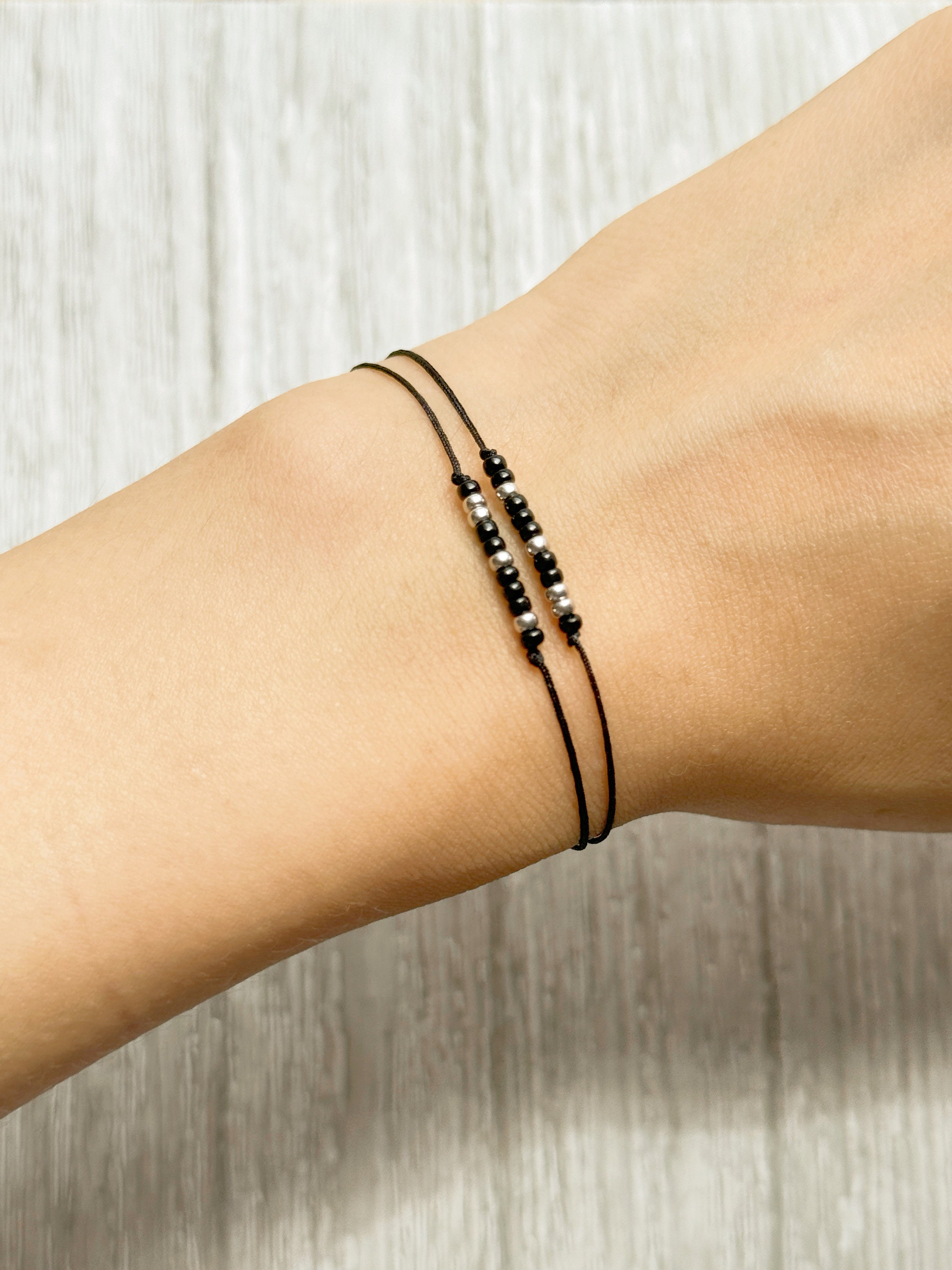 ENTJ Gift MBTI Personality Morse Code Bracelet Minimalist Cord Bracelet ...