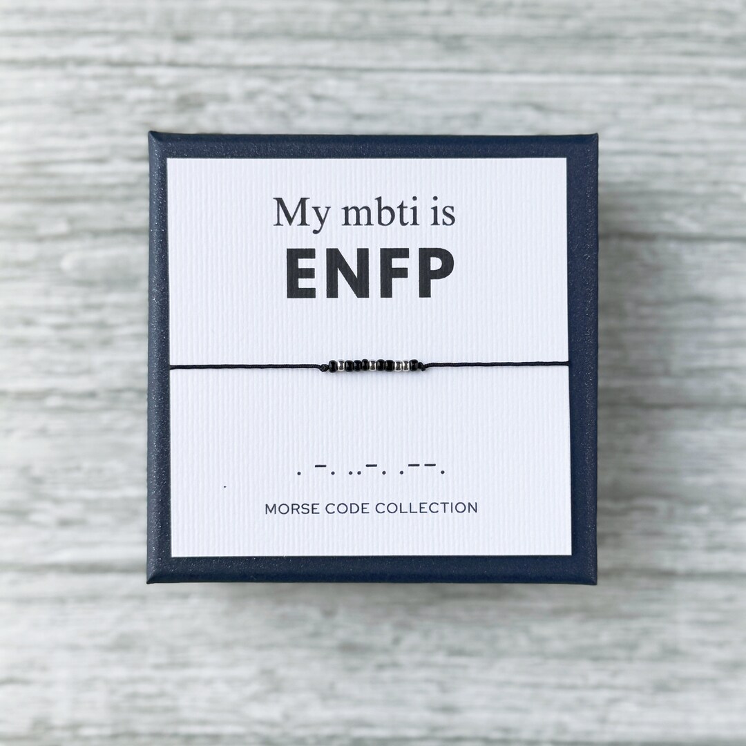 ENFP Gift | MBTI Personality Morse Code Bracelet | Minimalist Cord ...