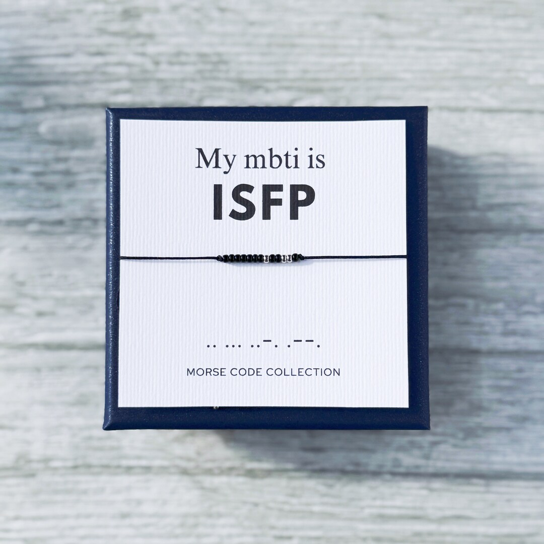 ISFP Gift MBTI Personality Morse Code Bracelet Minimalist Cord Bracelet ...