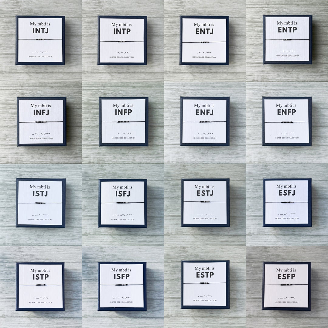 MBTI 16 Personalities Morse Code Bracelet Minimalist Cord Bracelet ...