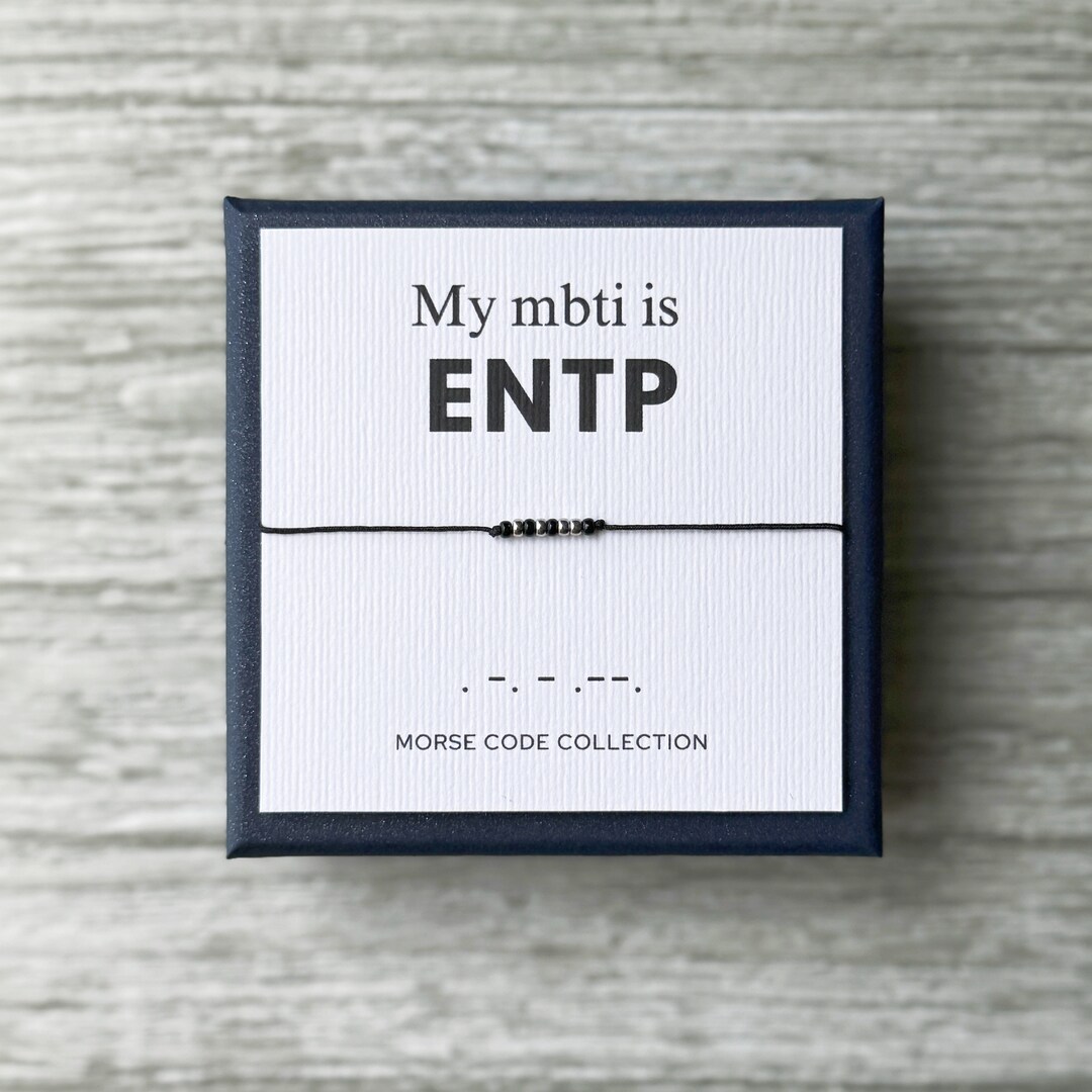 ENTP Gift MBTI Personality Morse Code Bracelet Minimalist Cord Bracelet ...