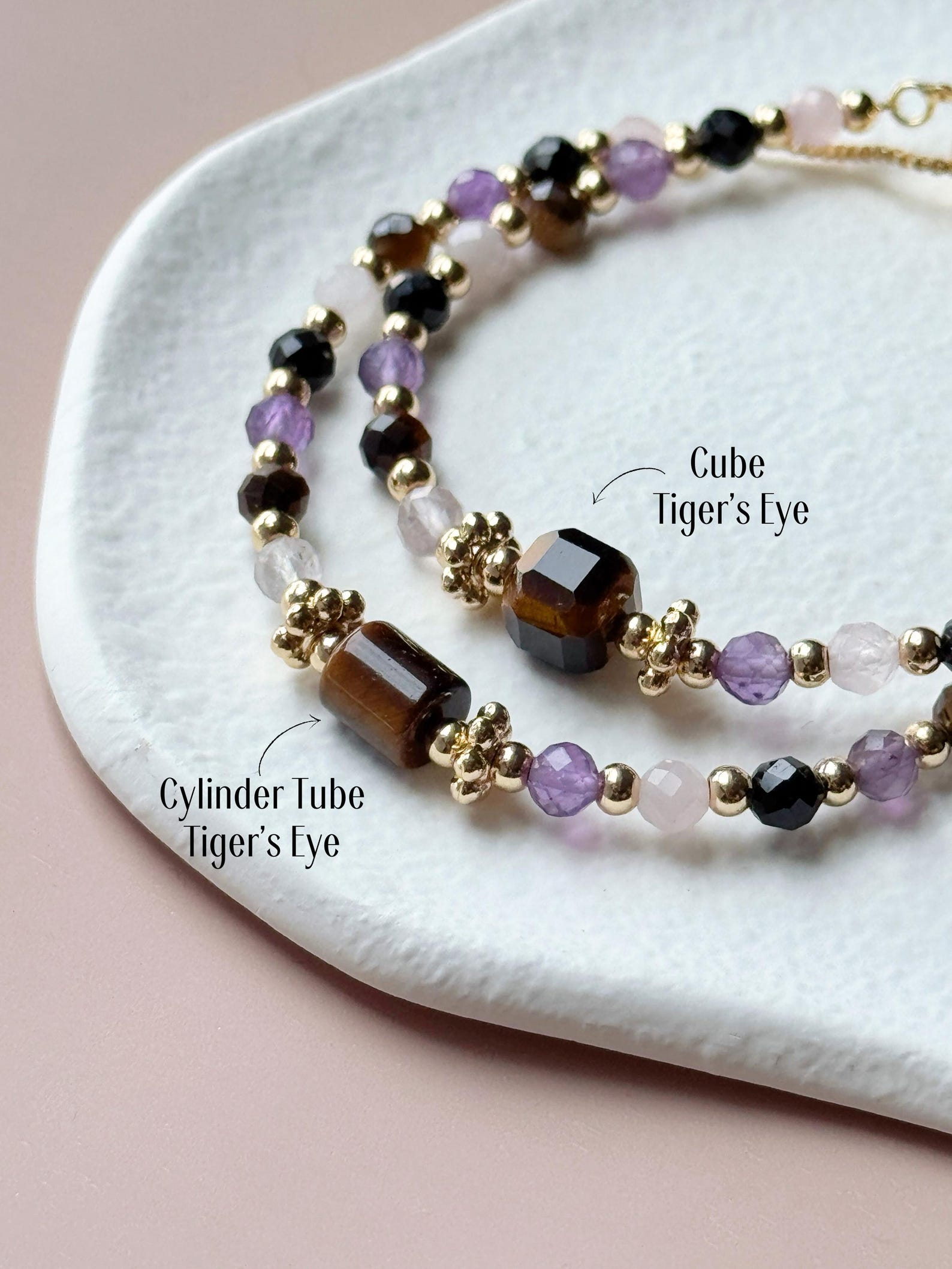 Empath Protection Bracelet｜black Tourmaline, Rose Quartz, Amethyst ...