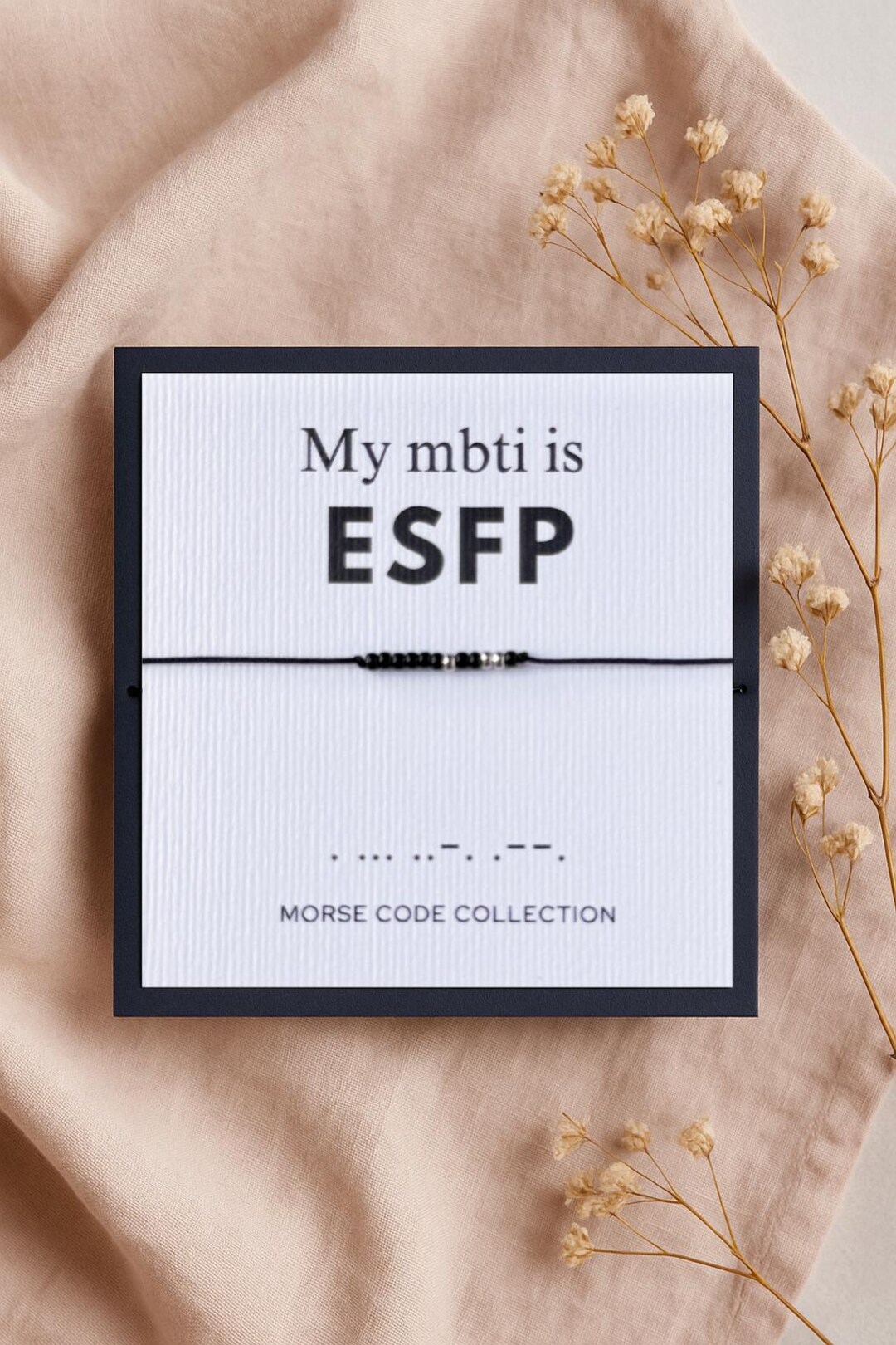 ESFP Gift | MBTI Personality Morse Code Bracelet | Handmade With ...