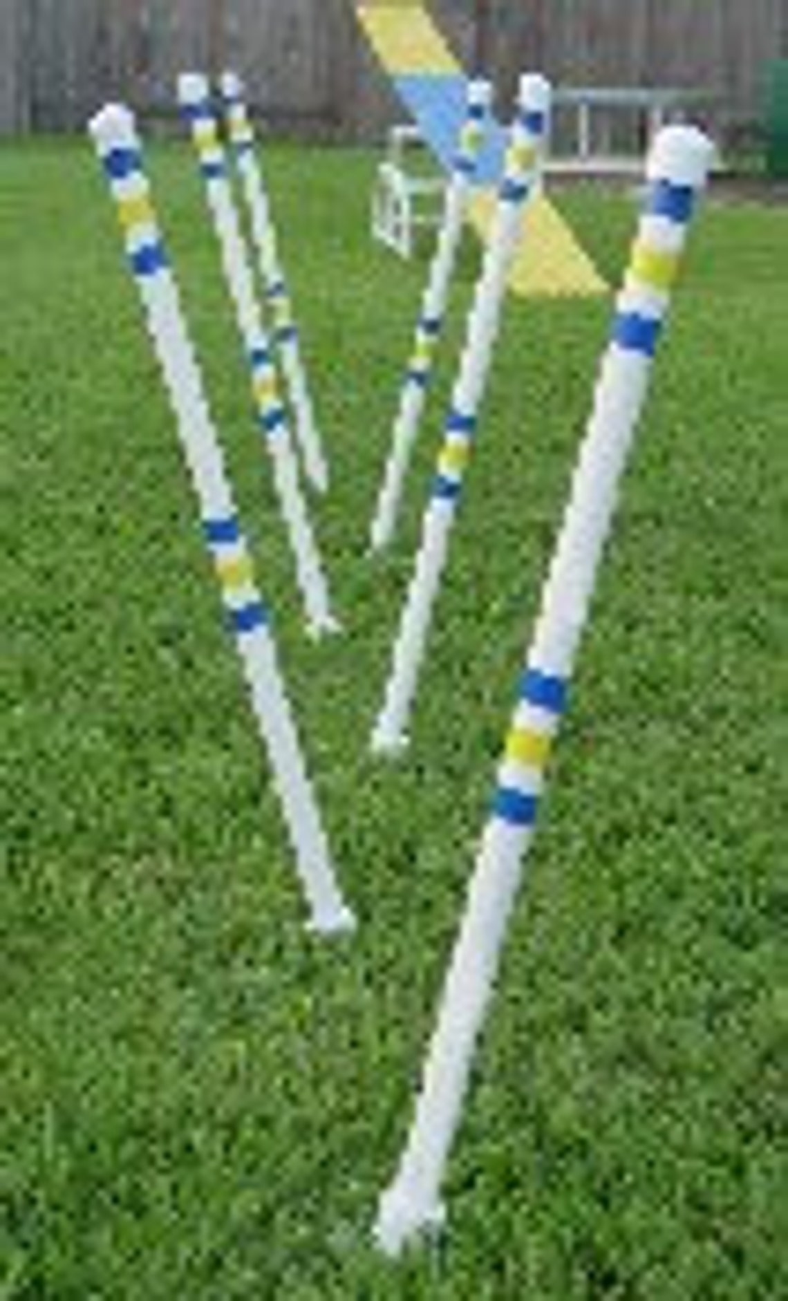 Dog Agility Weave Poles - 12 Stick in the Ground Weaves. Superior ...