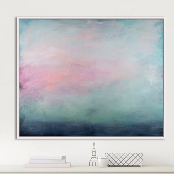 Teal Painting - Etsy