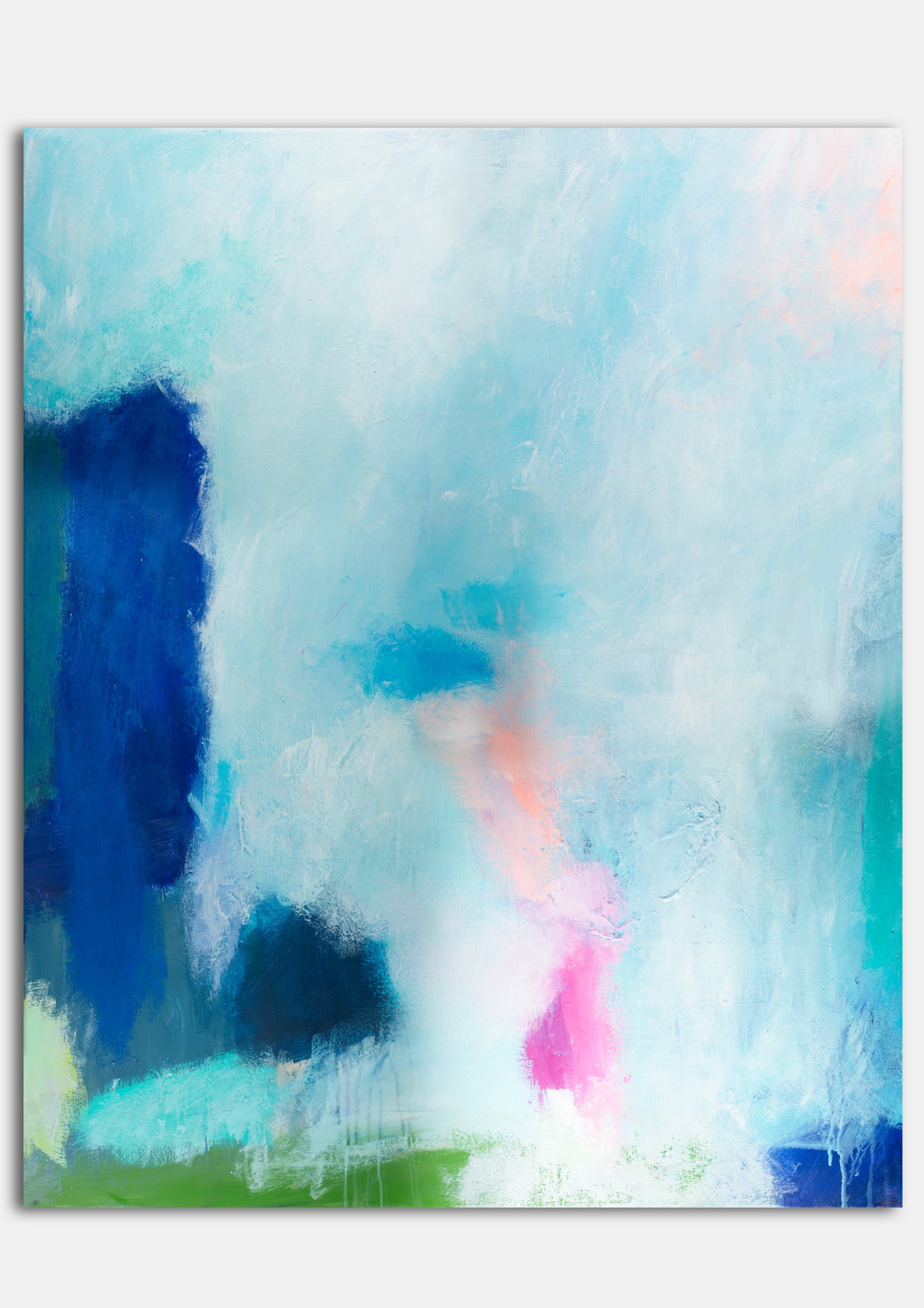 Blush Indigo Abstract Fine Art Print Oversized Abstract - Etsy