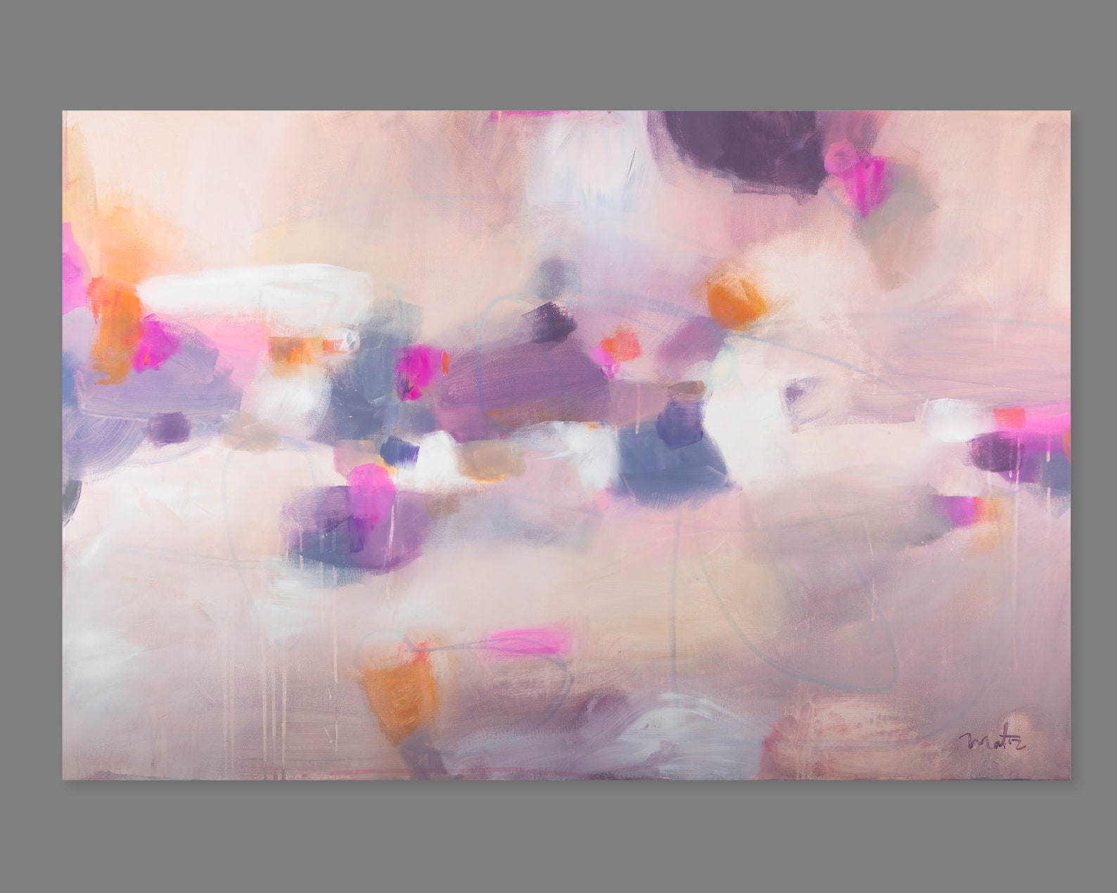 Pink Large Abstract Print Modern House Decor Abstract - Etsy