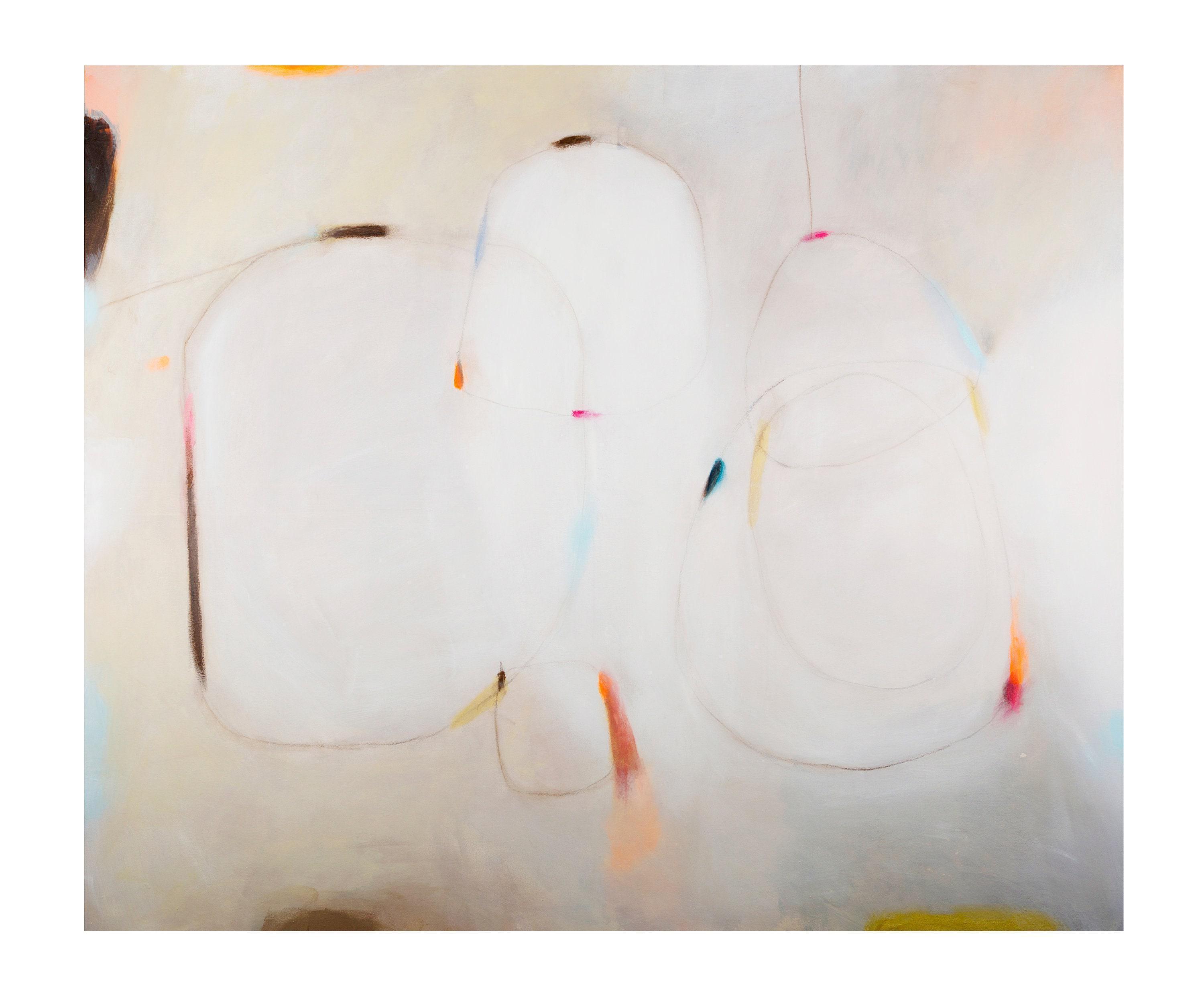 Beige Abstract Painting Print: Large Modern Wall Art by Camilo Mattis ...