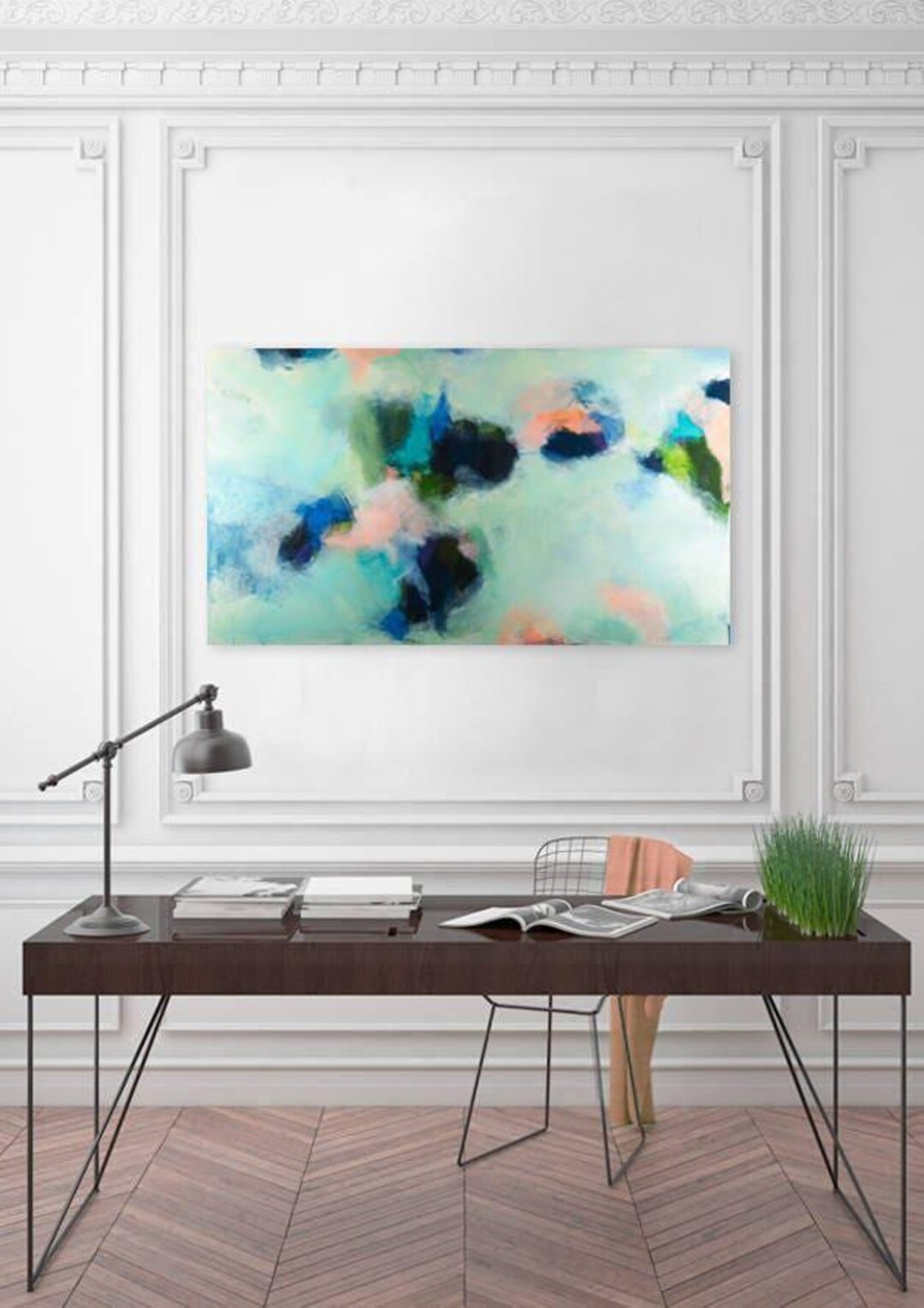 Abstract Art Print: Large Modern Acrylic Painting by Camilo Mattis - Etsy