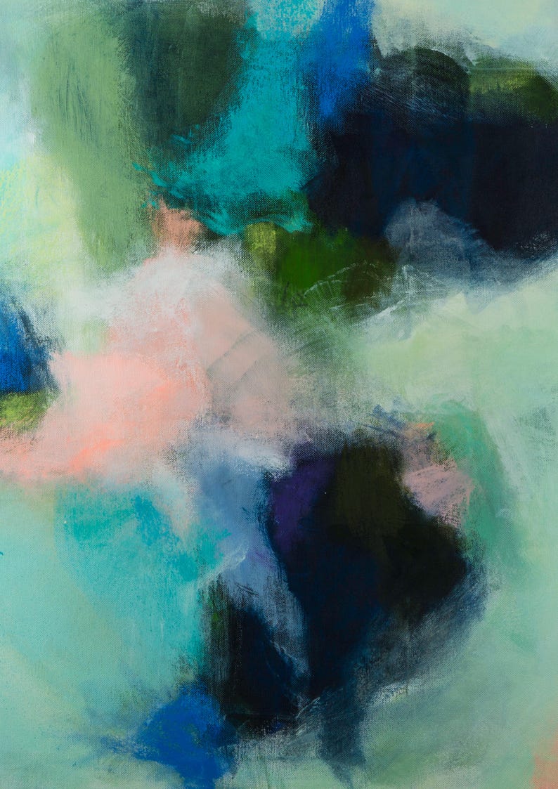 Abstract Art Print Large Abstract Painting Acrylic Painting | Etsy