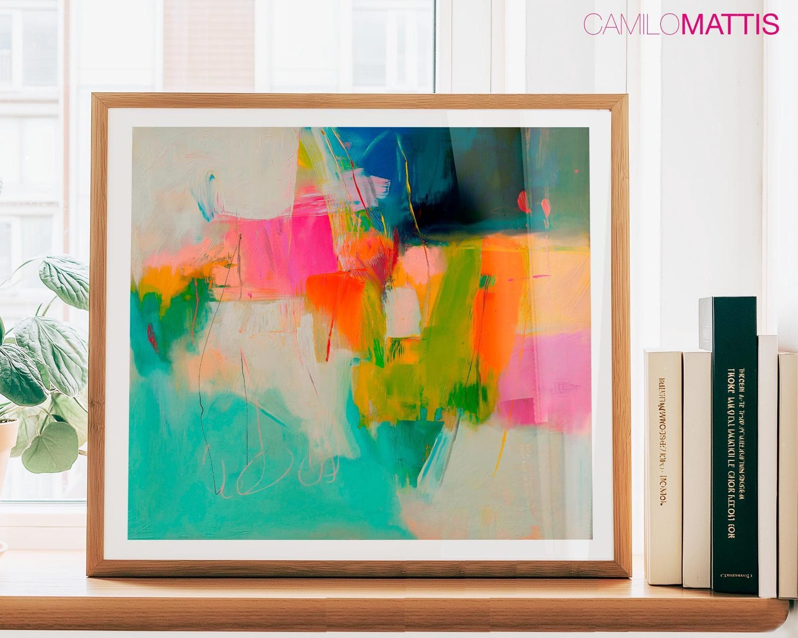 Colorful Abstract Art Print: Modern Funky Wall Decor - Etsy