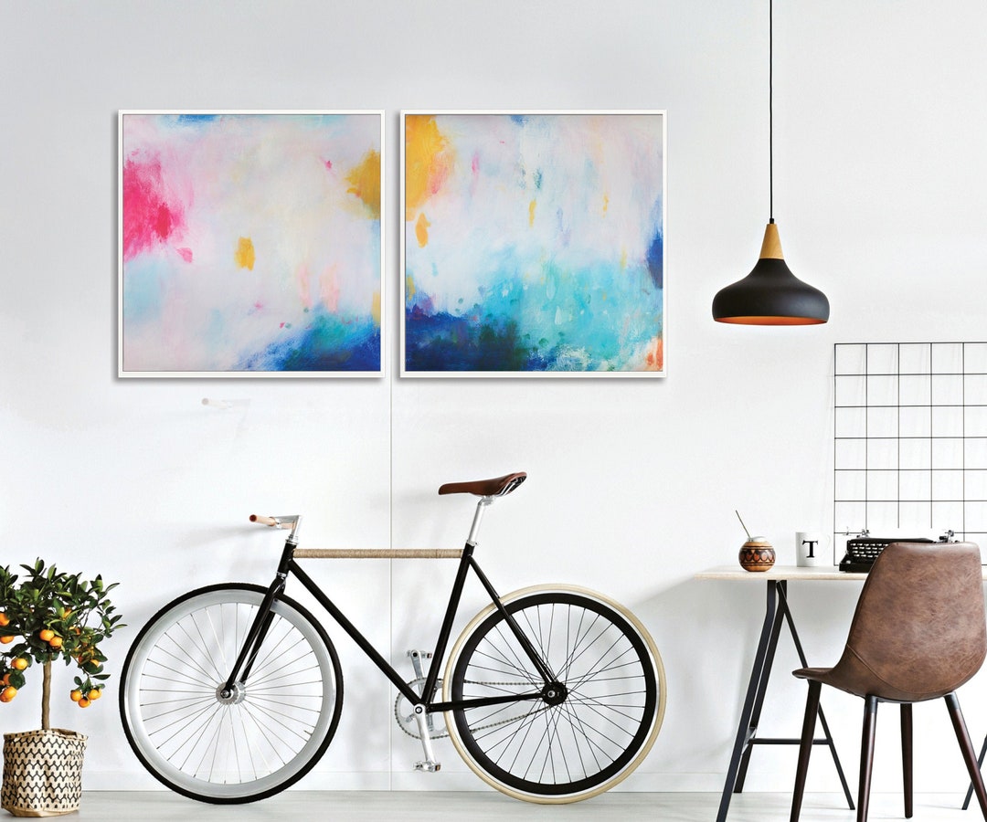Colorful Extra Large Wall Art Set, Gallery Wall Set Prints, Acrylic ...