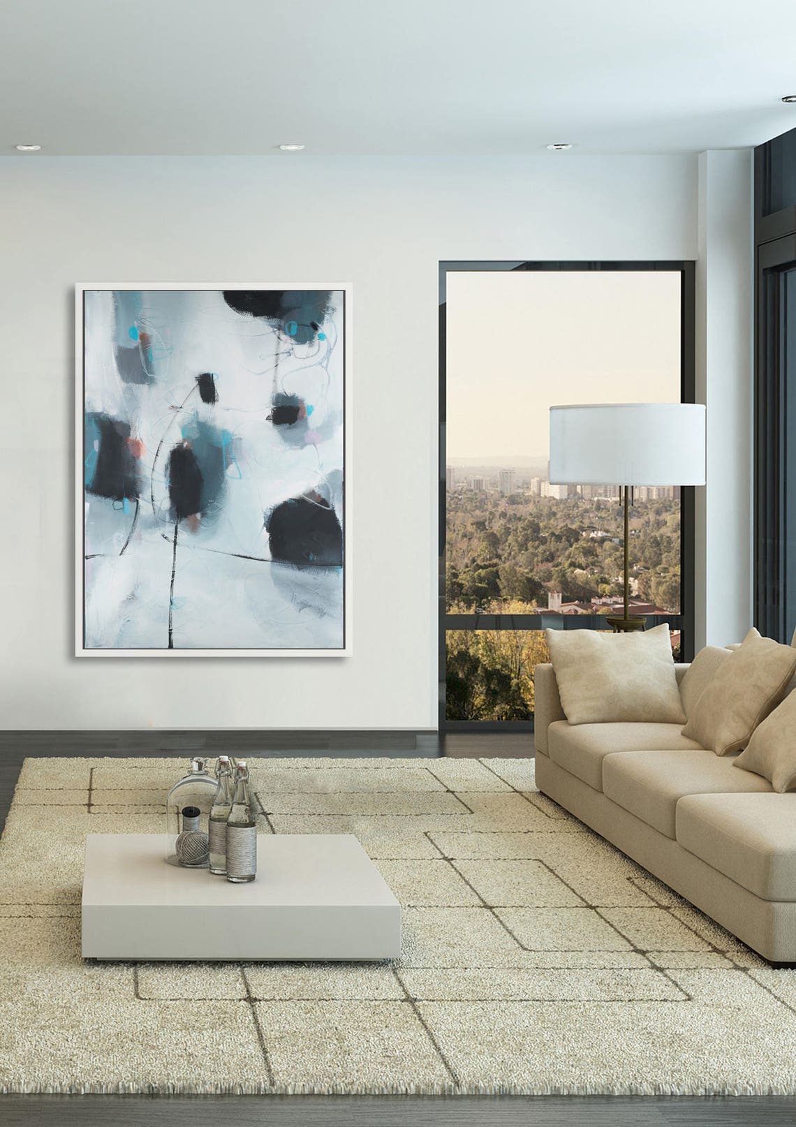 Abstract Art Print Office Wall Art Canvas Print Large - Etsy