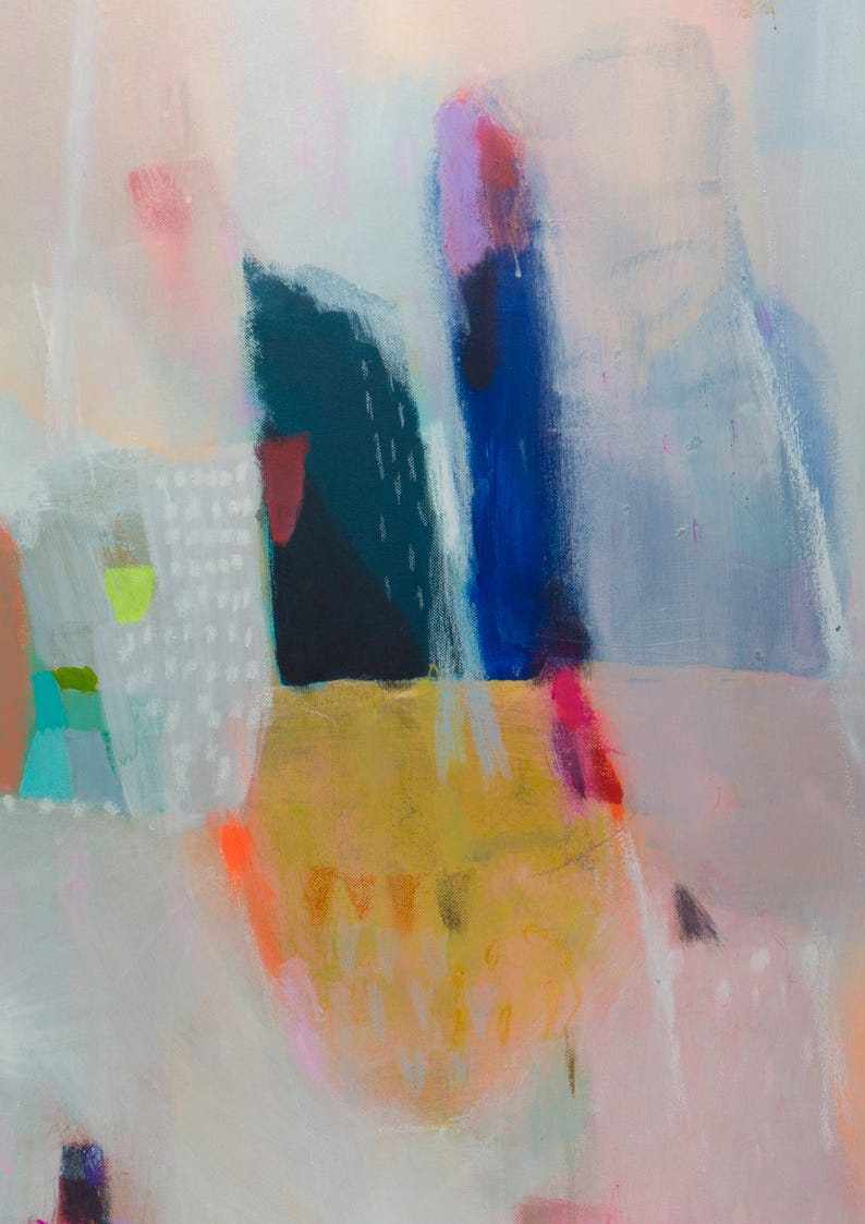 Abstract art prints canvas wall art abstract painting wall | Etsy