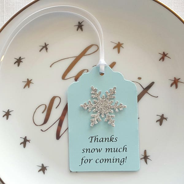 Snowflake Gift Tags - Etsy