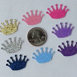 Royal Blue and Gold Glitter Crown Confetti, Baby Shower Decoration ...