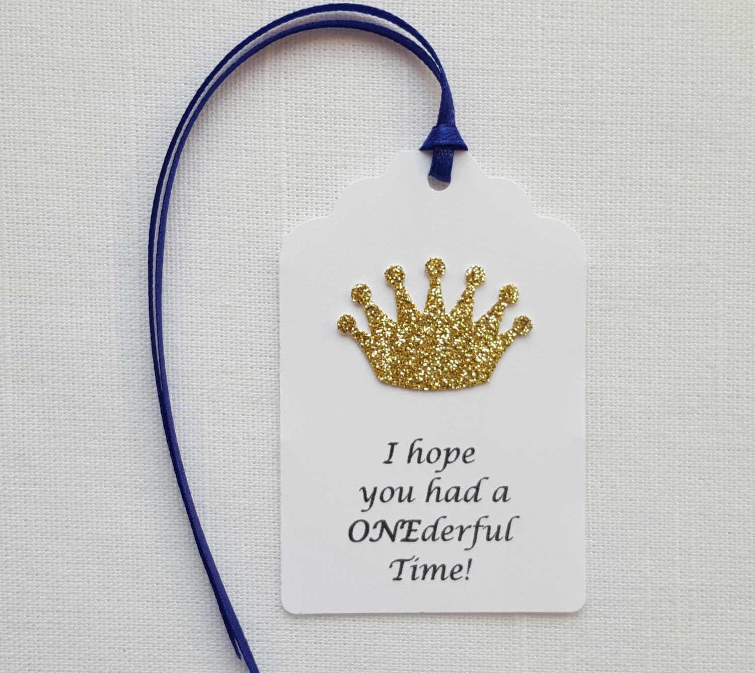 Gold Prince Princess Crown First Birthday Party Favor Tags: I - Etsy