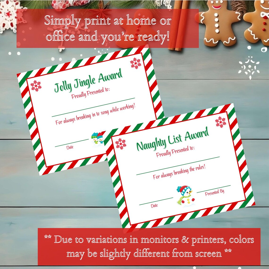 25 Funny Retail Employee Holiday Award Certificates, Printable ...