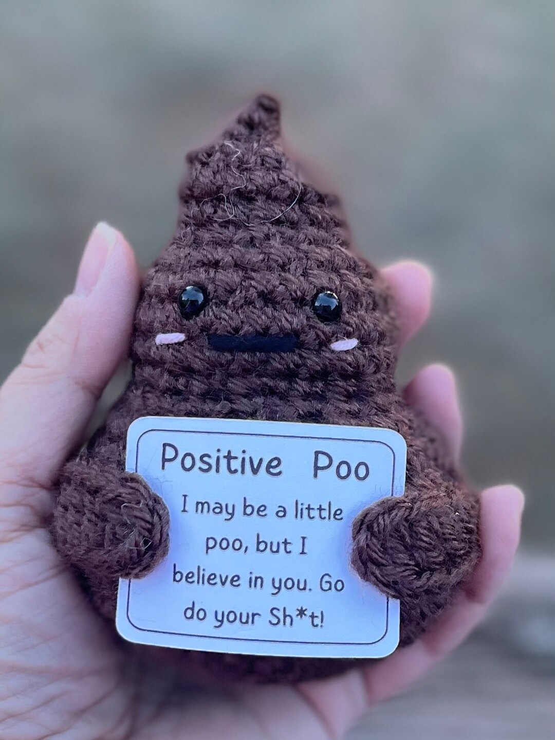 Emotional Support Poo/handmade Crochet Poo/custom Poo Gift/christmas ...
