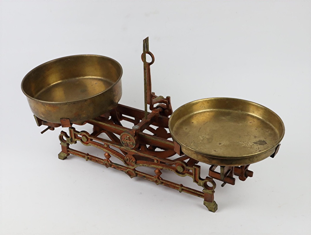 Antique Cast Iron Market Scales From JHE Vienna Around 1900, Beam ...