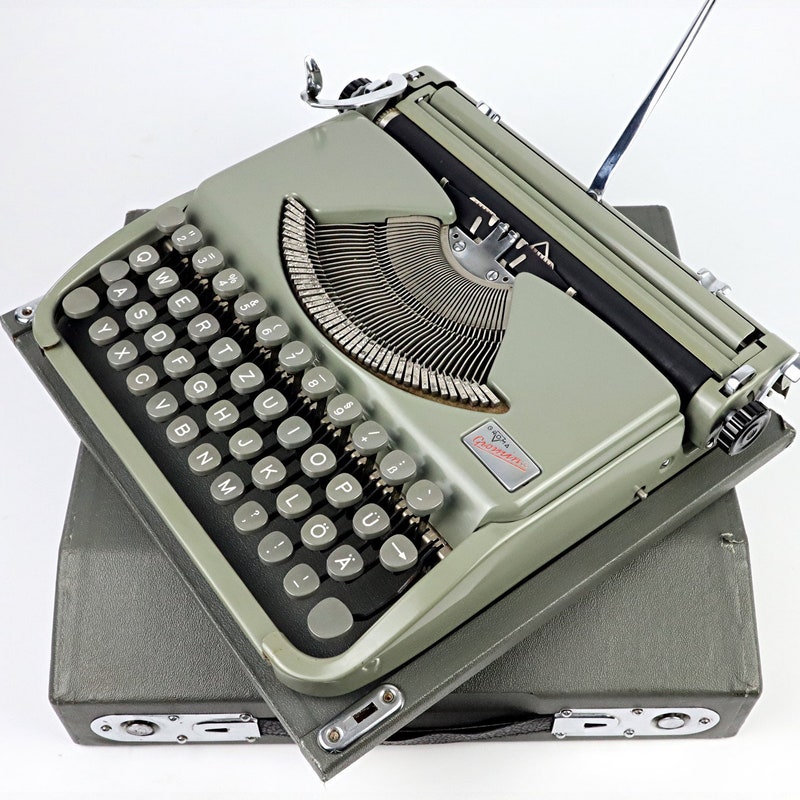 Green Typewriter - Etsy