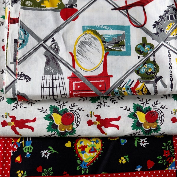 50s Fabric - Etsy
