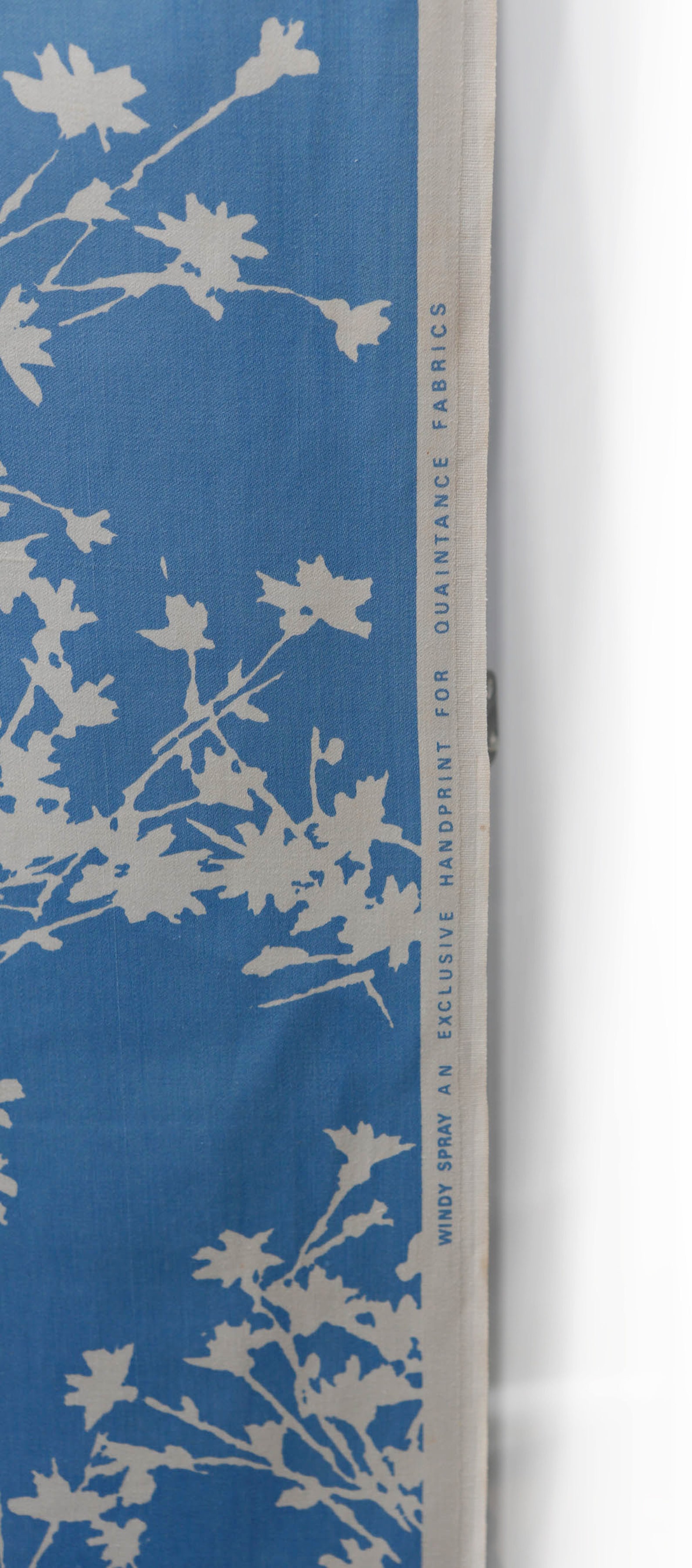 Windy Spray Exclusive Handprint Fabric Quaintance Fabrics | Etsy
