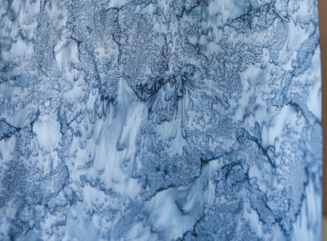 Vintage Marble Endpaper Fabric Lightweight Cotton Blue Tones - Etsy