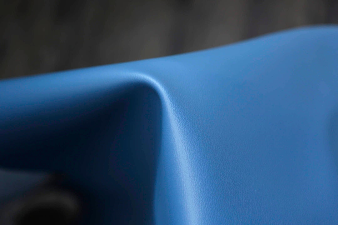 Blue Naugahyde Fabric Fake Synthetic Leather for Upholstery and Decor ...