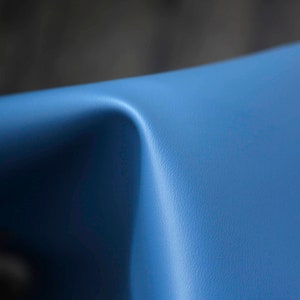 Blue Naugahyde Fabric Fake Synthetic Leather for Upholstery and Decor ...
