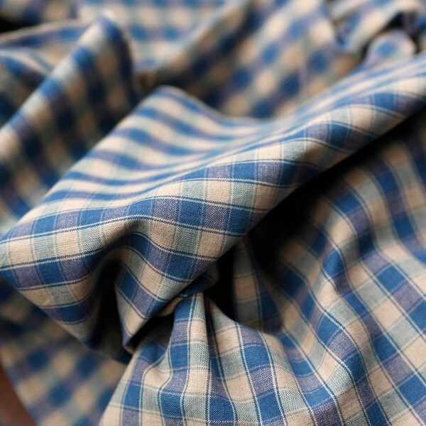Plaid Cotton Fabric - Etsy