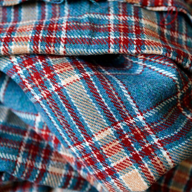 Plaid Wool Fabric - Etsy