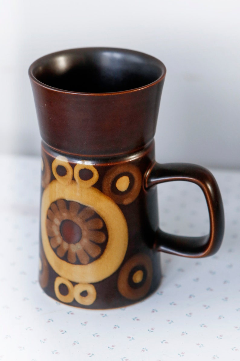 Vintage Denby Made in England Pottery Samarkand Brown Dinner Salad ...
