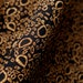 Gold and Black Metallic Thread Stretch Fabric With Random Circle ...