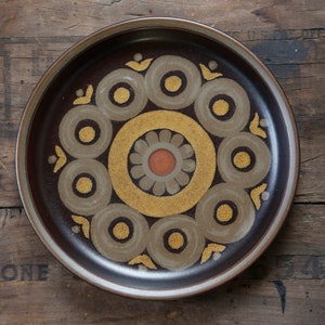 Vintage Denby Made in England Pottery Samarkand Brown Dinner Salad ...