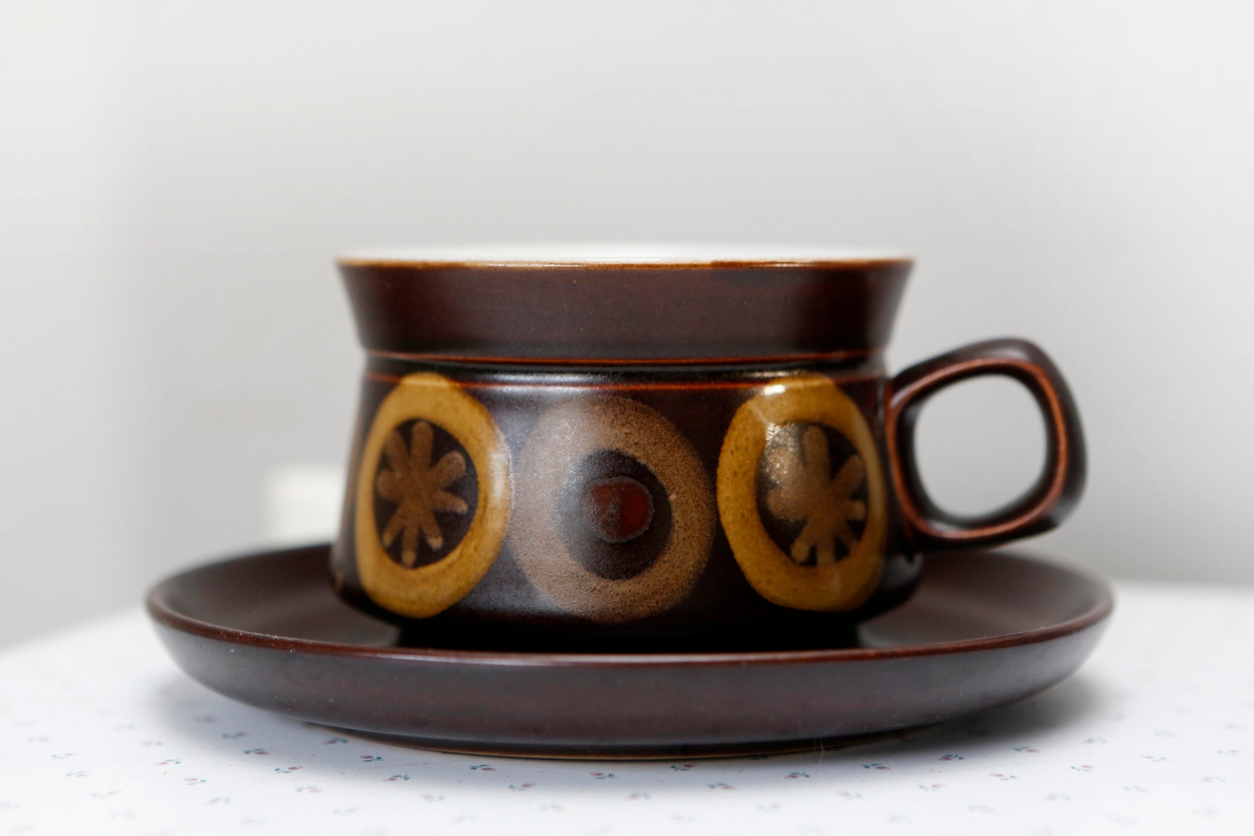 Vintage Denby Made in England Pottery Samarkand Brown Dinner Salad ...