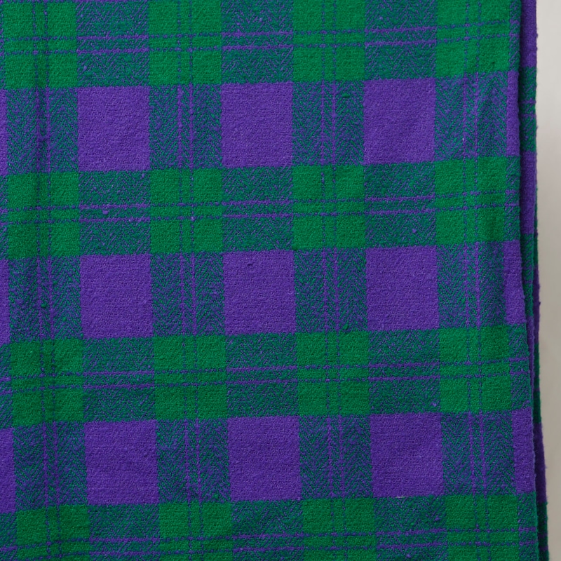 Purple Plaid Fabric - Etsy