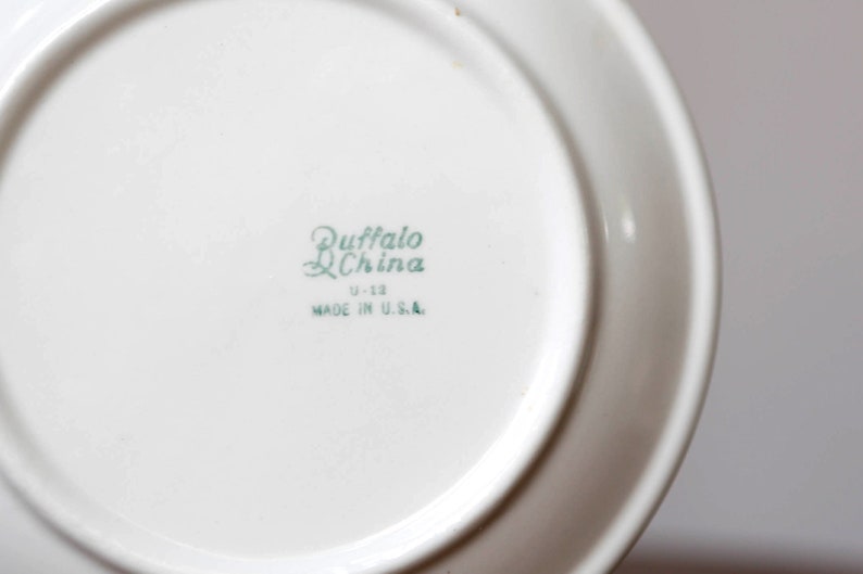 Vintage Midcentury Buffalo China Restaurant Ware Dinner Plates Salad ...