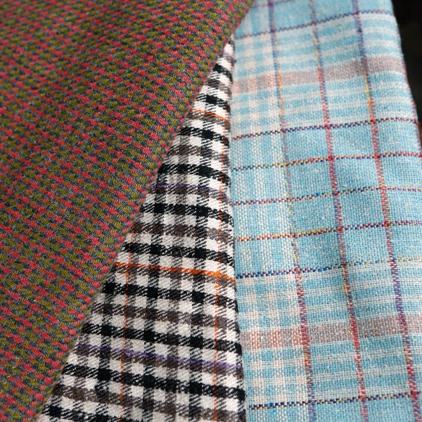 Vintage Plaid Fabric - Etsy