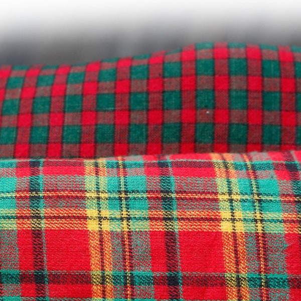 Yellow Red Plaid - Etsy