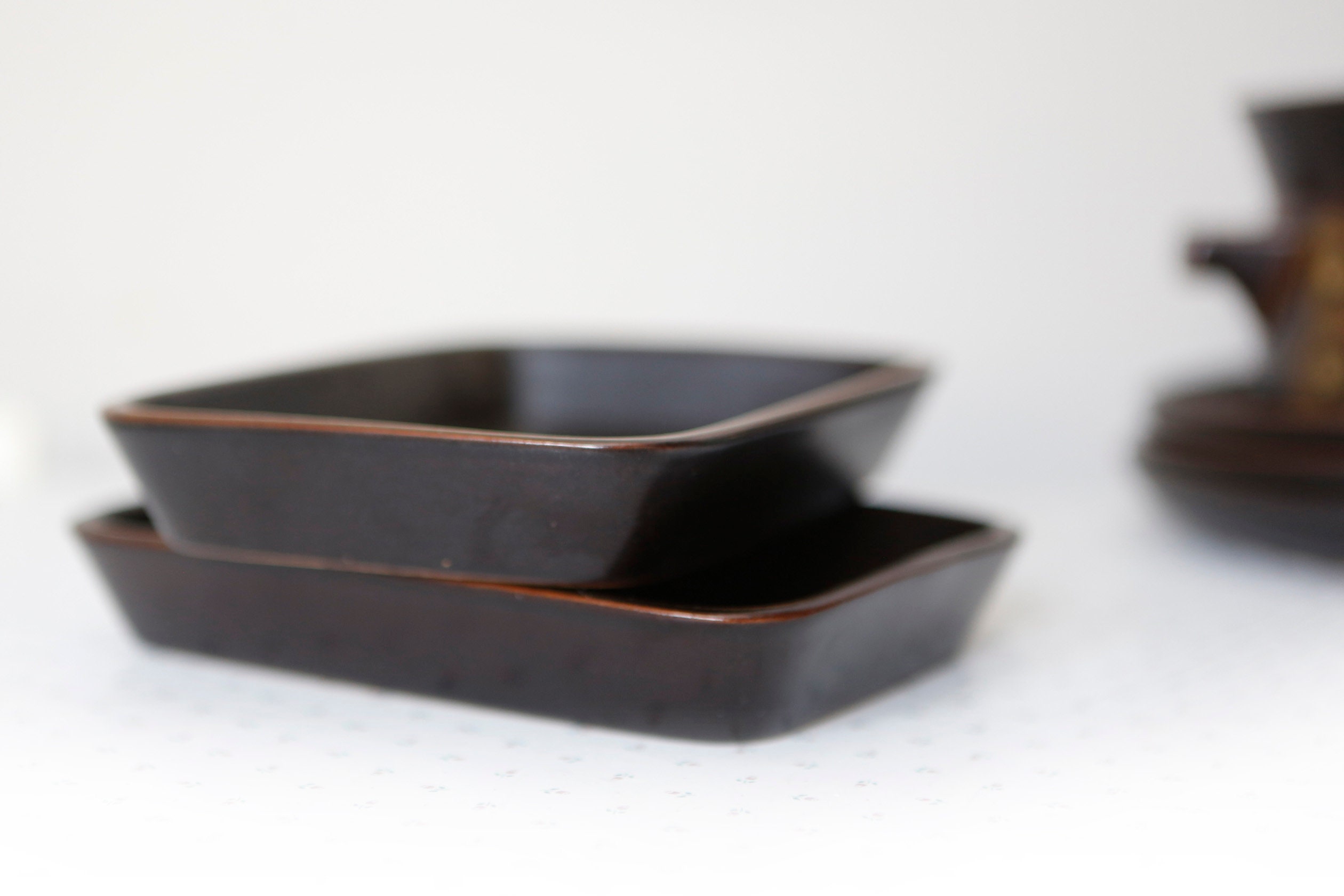 Vintage Denby Made in England Pottery Samarkand Brown Dinner Salad ...