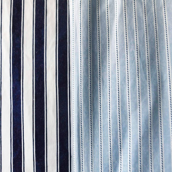 Blue White Ticking - Etsy